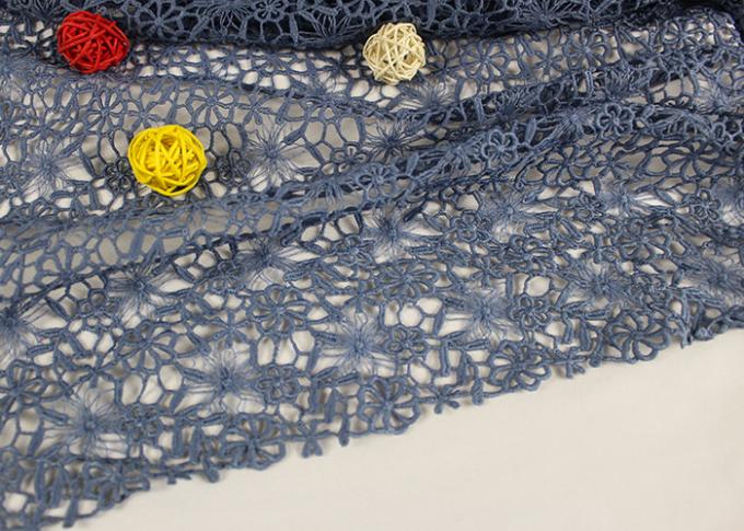 Flower Dying Lace Fabric Water Soluble Polyester Guipure Lace Fabric By ...