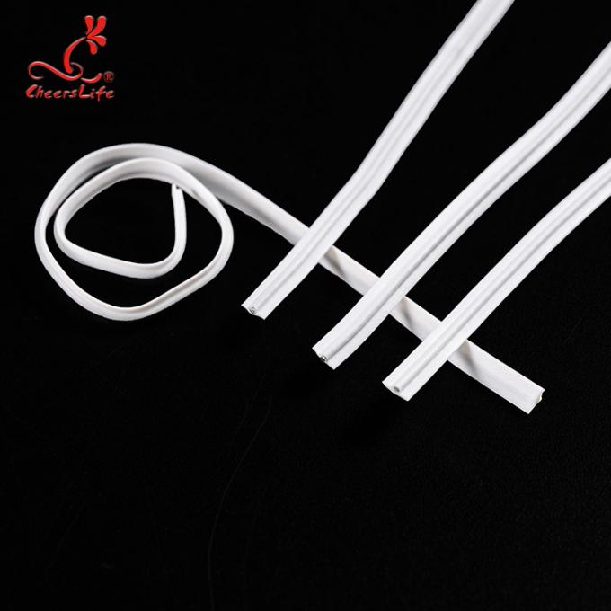 3mm Nose Bar Elastic Earloop Cord PE + Galvanized Singal Wire Durable